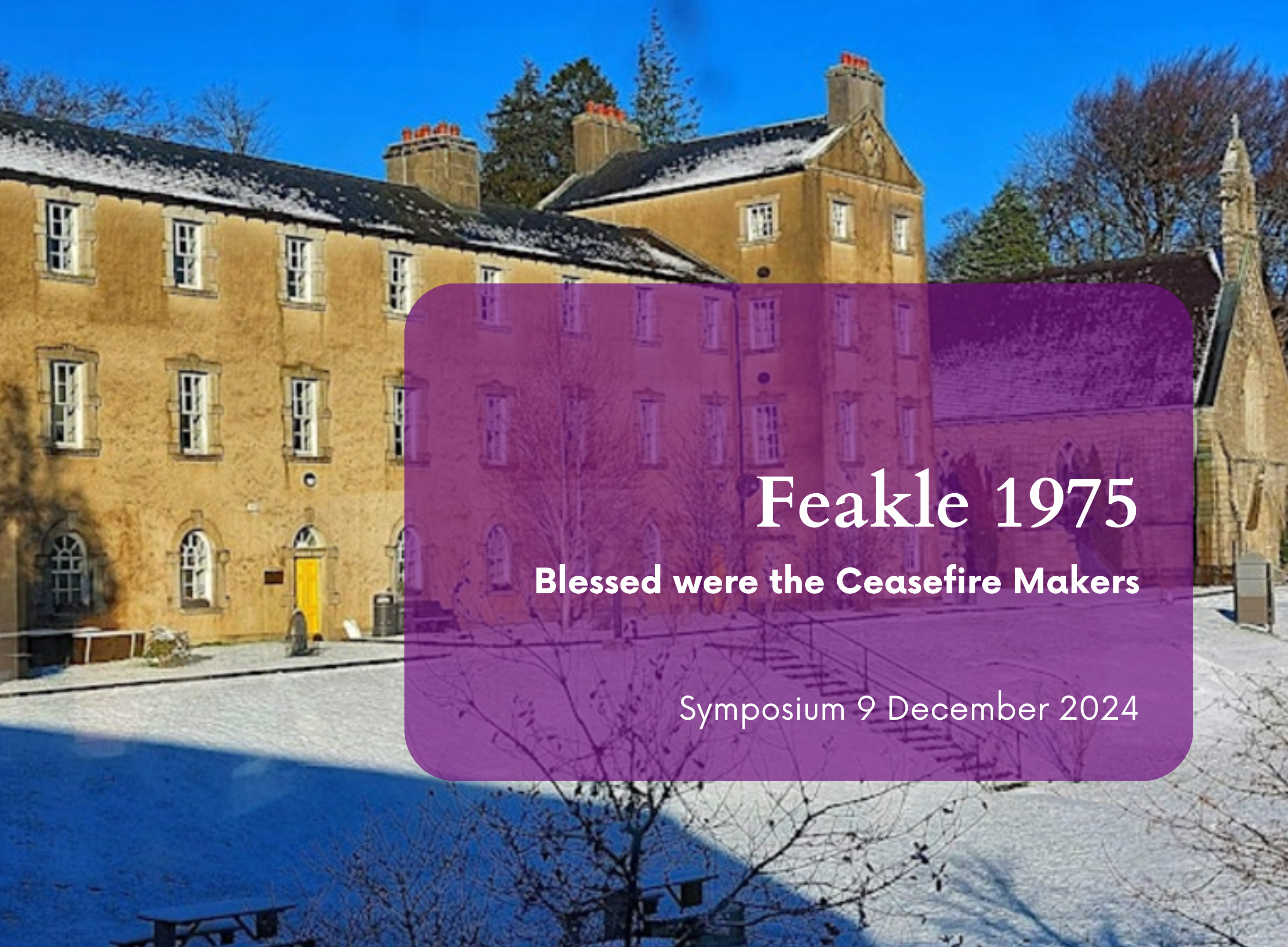 Feakle 1975 Symposium – The Glencree Centre for Peace and Reconciliation
